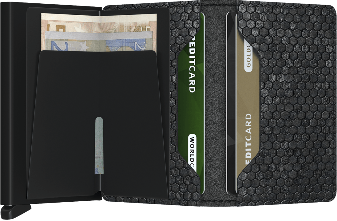 Secrid Slimwallet hexagon black - US