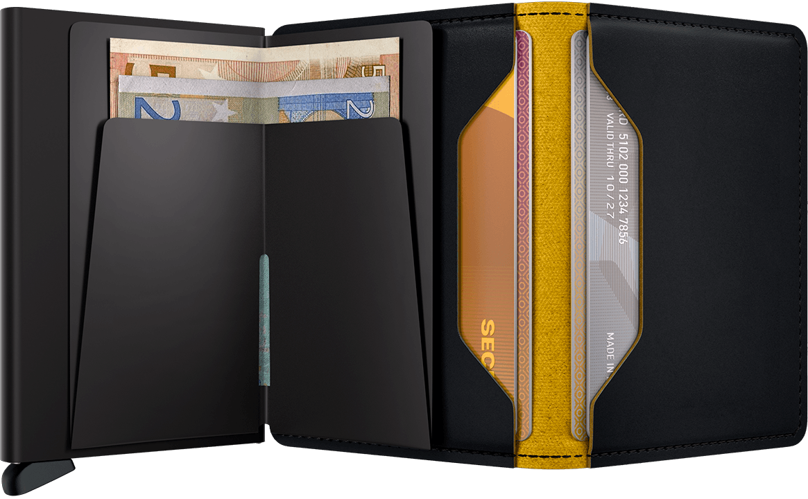 Secrid Slimwallet Black & Ochre - US