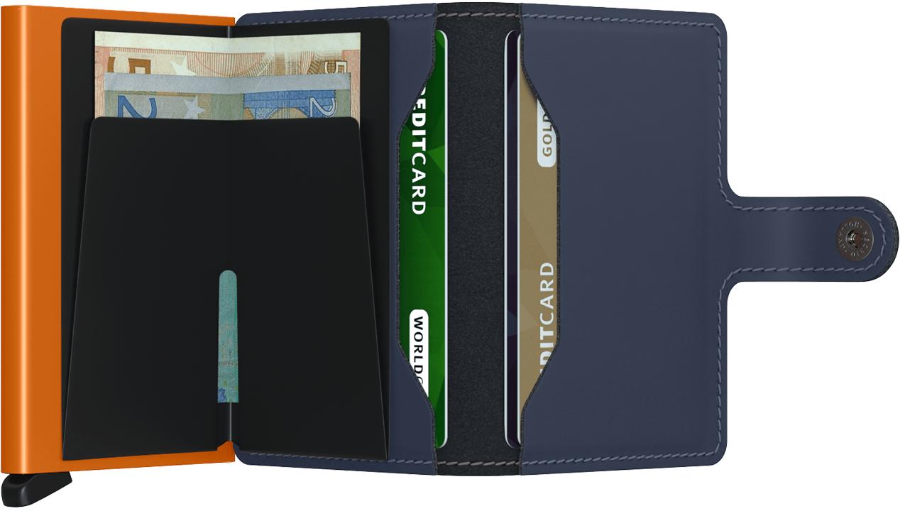 Secrid Miniwallet Matte Nightblue & Orange - GB