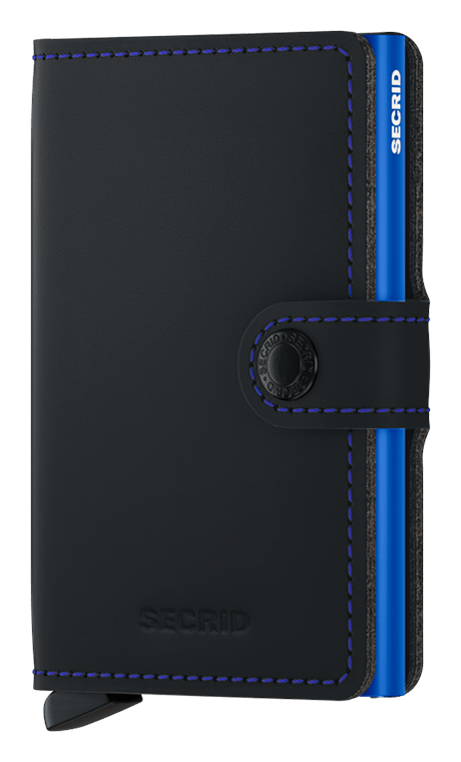 Secrid Miniwallet Matte Black & Blue