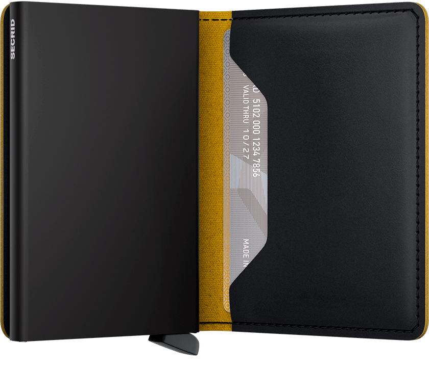 Secrid Slimwallet Black & Ochre - US