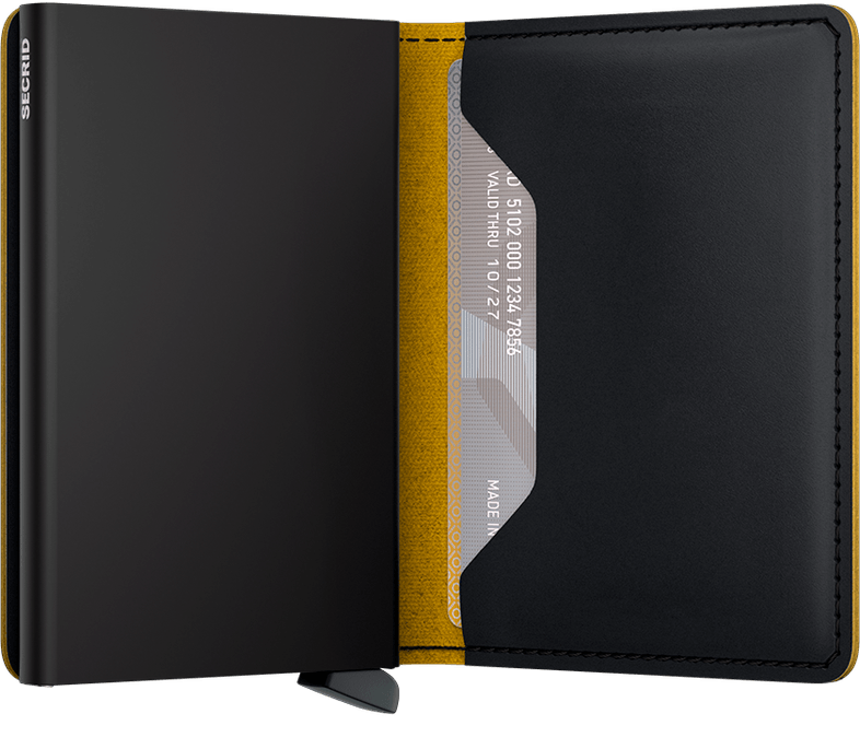 Secrid Slimwallet Black & Ochre - US
