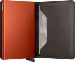 Secrid Slimwallet Matte Truffle & Orange - US