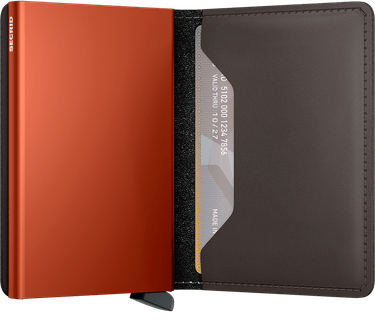 Secrid Slimwallet Matte Truffle & Orange - US