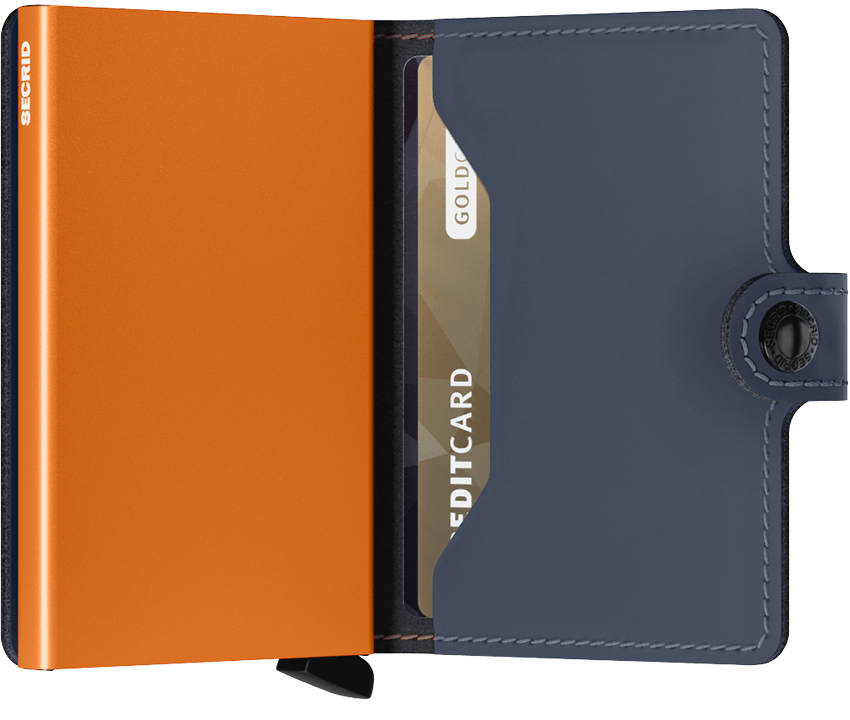 Secrid Miniwallet Matte Nightblue & Orange