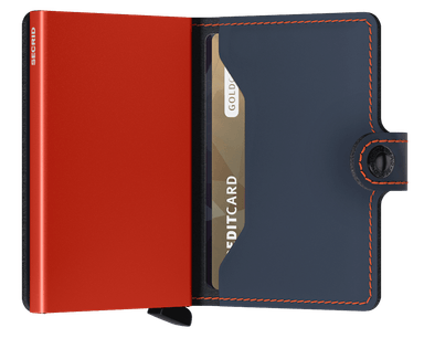 Secrid Miniwallet Matte Nightblue & Orange